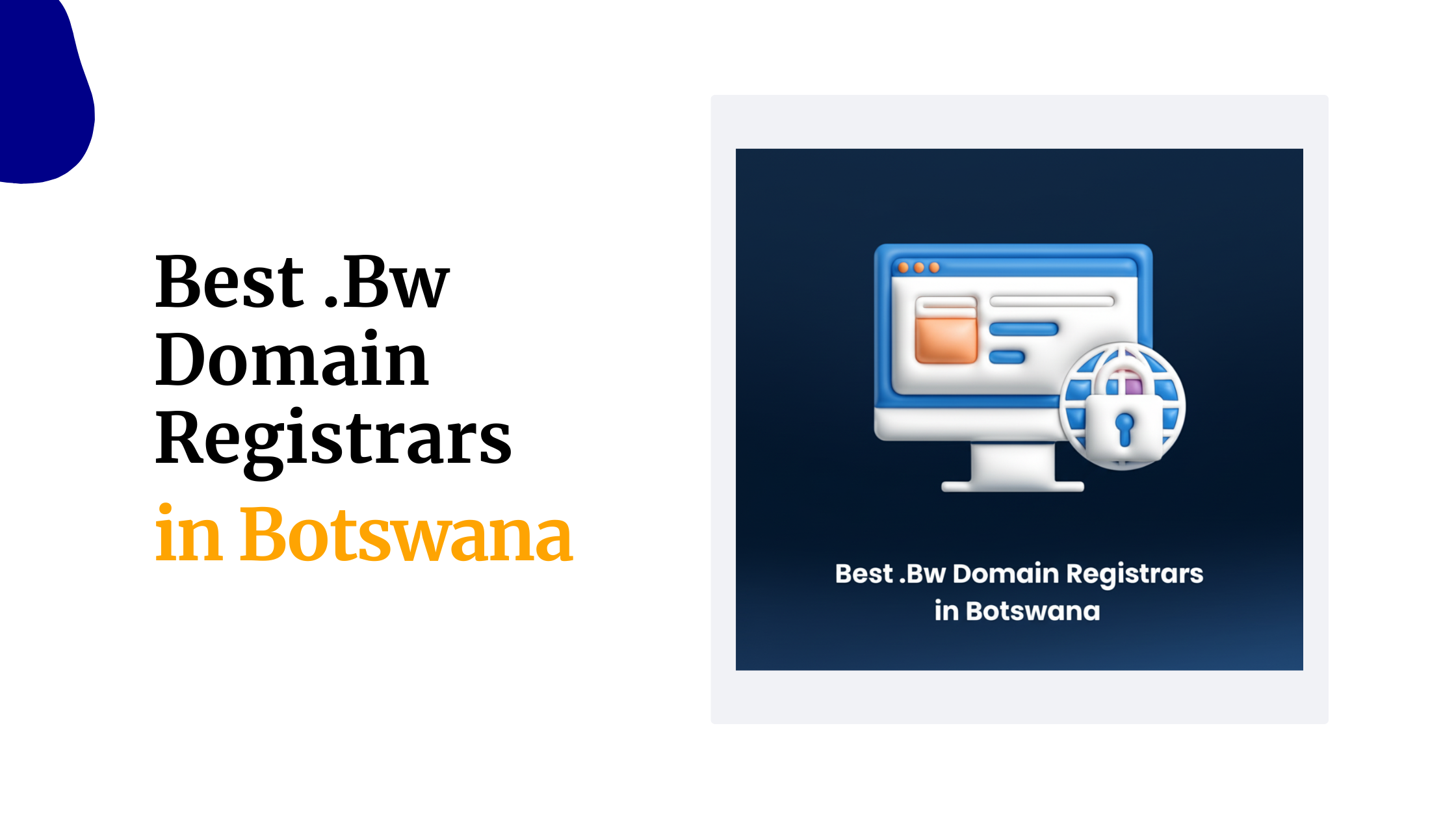 Best .Bw Domain Registrars in Botswana